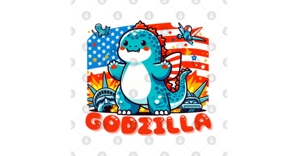 Godzilla Flag - Godzilla Flag - T-Shirt | TeePublic