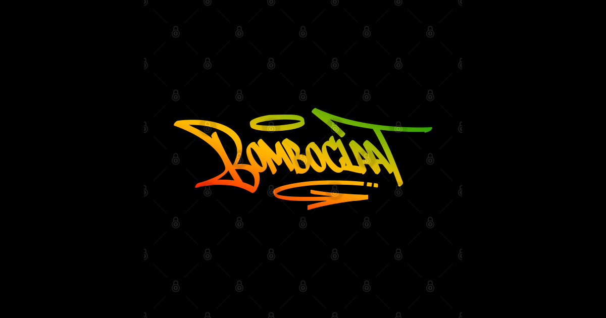 Bomboclaat Graffiti Tag Style Rasta Colors - Reggae - Sticker | TeePublic