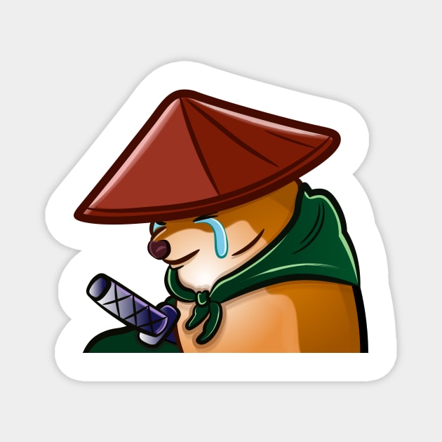 Samurai Cheems Dog Meme T-Shirt - Cheems Meme - Magnet | TeePublic