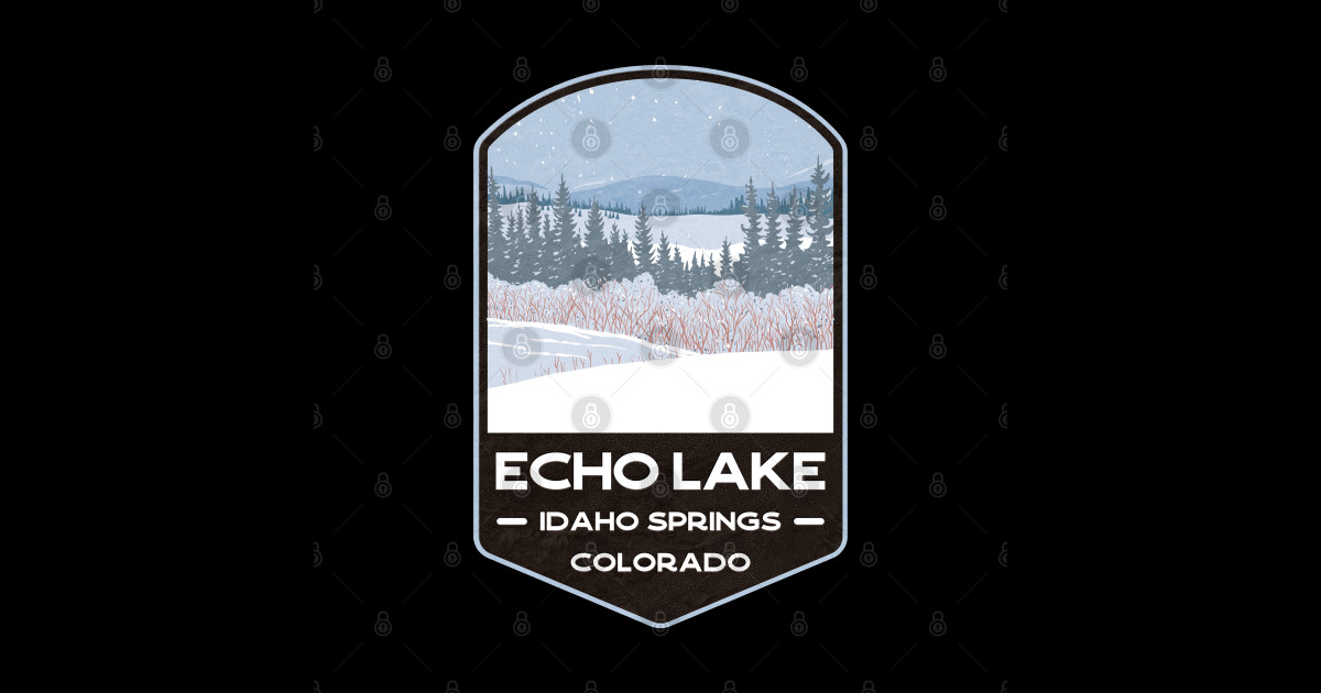 Echo Lake Mount Blue Sky - Echo Lake - Sticker | TeePublic