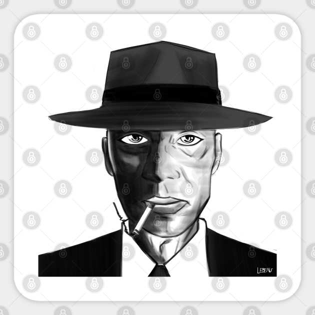 oppenheimer portrait in ecopop cartoon art doodle - Oppenheimer ...