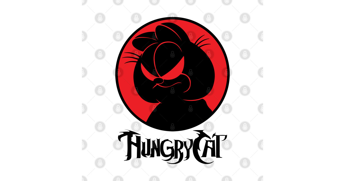 Hungry Cat - Garfield - T-Shirt | TeePublic