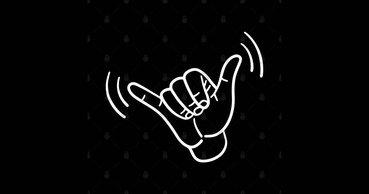 Shaka Hand - Shaka Hand - Sticker | TeePublic