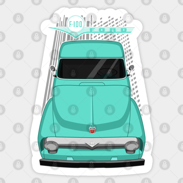 Ford F100 2nd gen - Sea Sprite Green - Ford F100 2nd Gen - Sticker ...