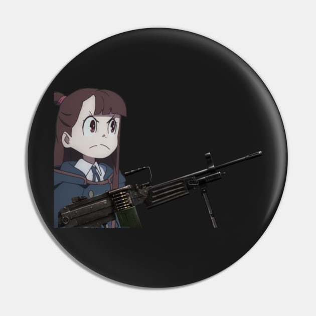 Akko Machine Gun - Akko - Pin | TeePublic
