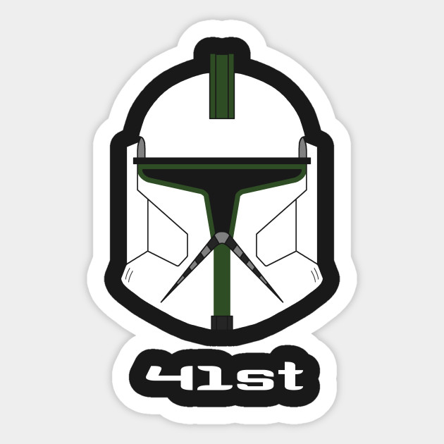 41st Elite Corps Phase I - Clone Trooper - Sticker | TeePublic