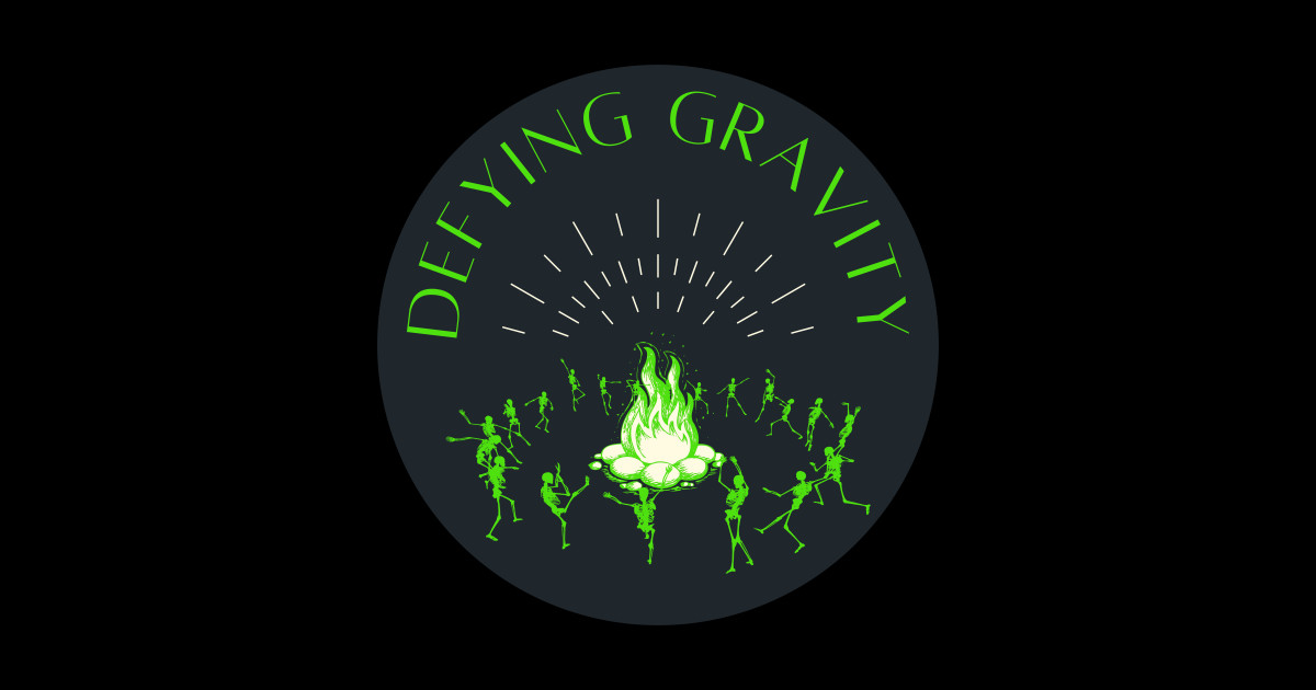 Defying gravity - Skeletons - Sticker | TeePublic