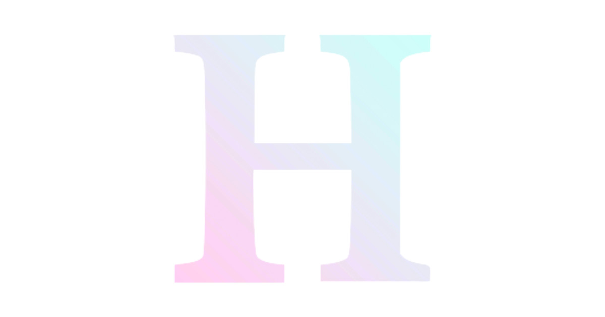 The Letter H Cool Colors Design - Sticker - T-Shirt | TeePublic