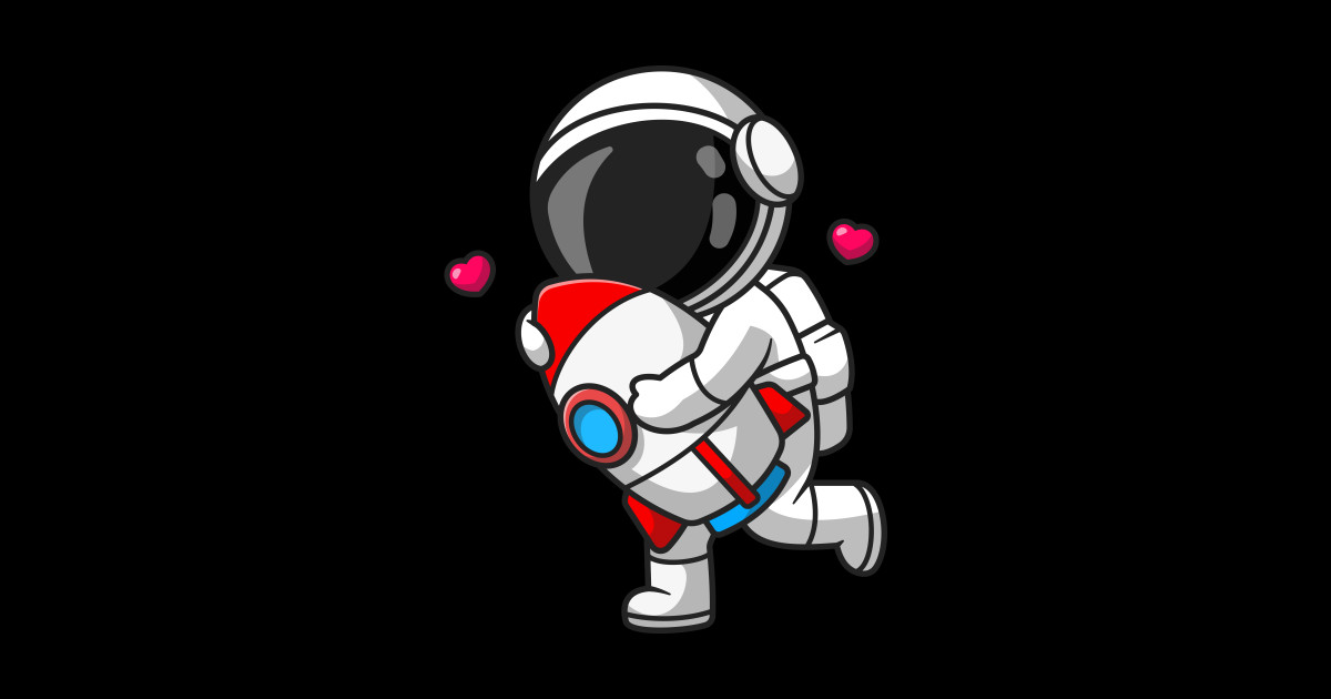 Cute Astronaut Hug Rocket Cartoon - Cute Astronaut Hug Rocket Cartoon ...