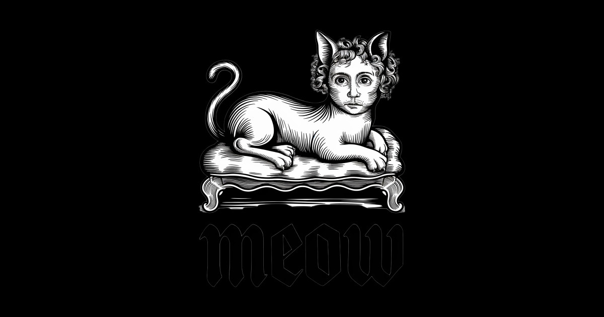 meow meme - Meow Meme - Sticker | TeePublic