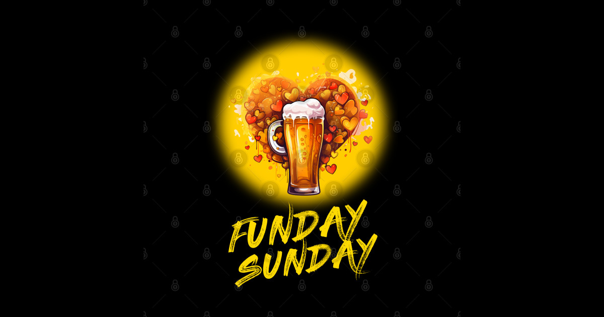 Sunday Fun day - Funday - Sticker | TeePublic