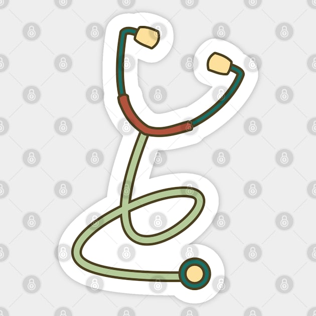 stethoscope vector art - Stethoscope - Sticker | TeePublic