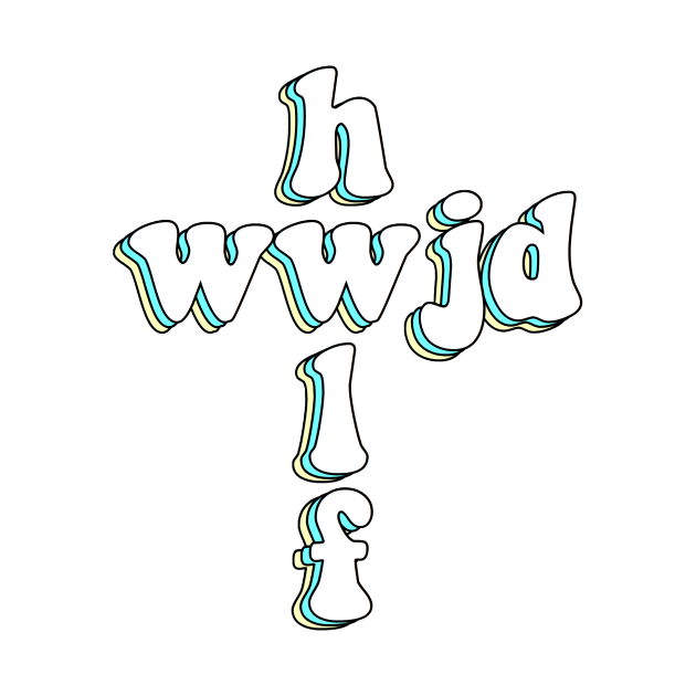 hwlf x wwjd cross - Jesus - T-Shirt | TeePublic