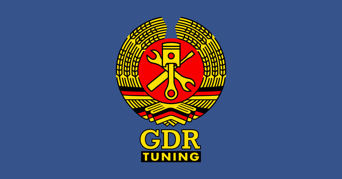 GDR workshop tuning coat of arms (colored) - Gdr - T-Shirt | TeePublic