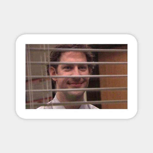 Jim Halpert Smiling Through Blinds - Jim Halpert Smiling Through Blinds ...