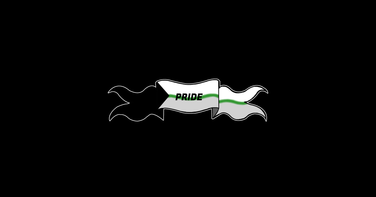 demiromantic pride flag - Demiromantic - Sticker | TeePublic