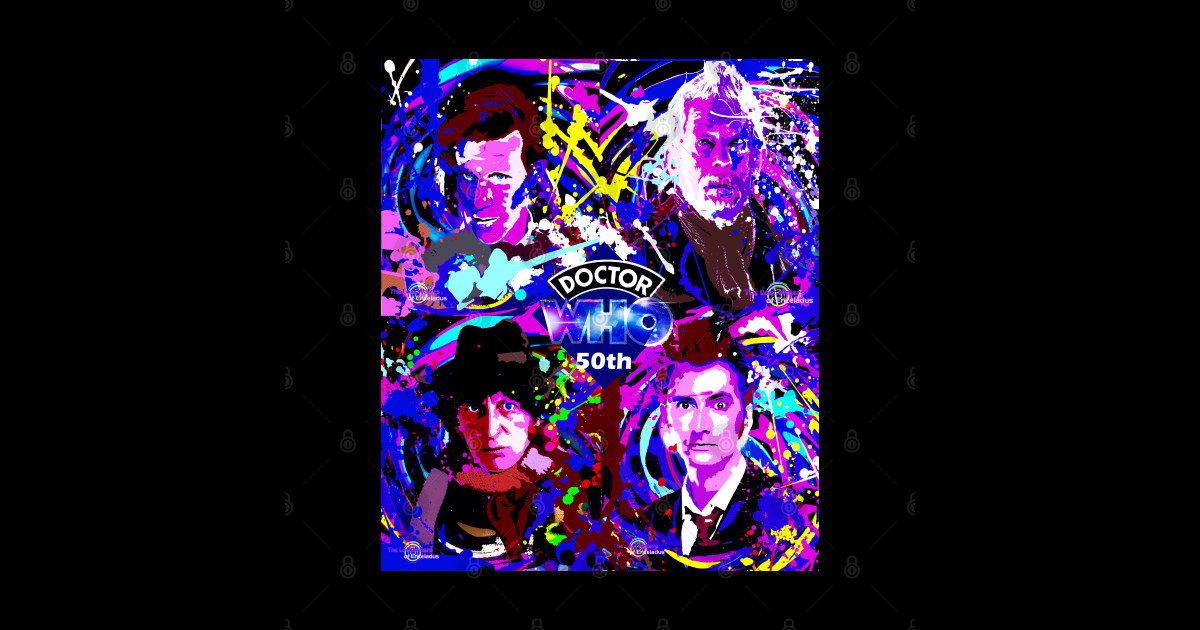 The Day of the Doctor quad swirl - Doctor Who - Sticker | TeePublic