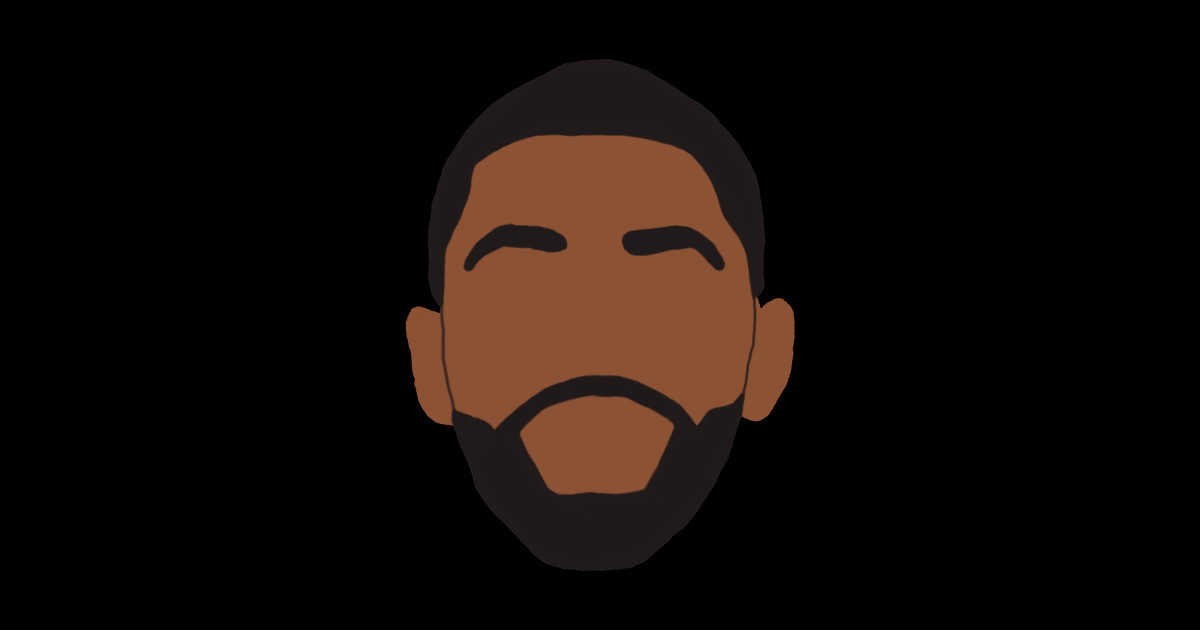 Kyrie Irving Face Art - Kyrie Irving - Sticker | TeePublic