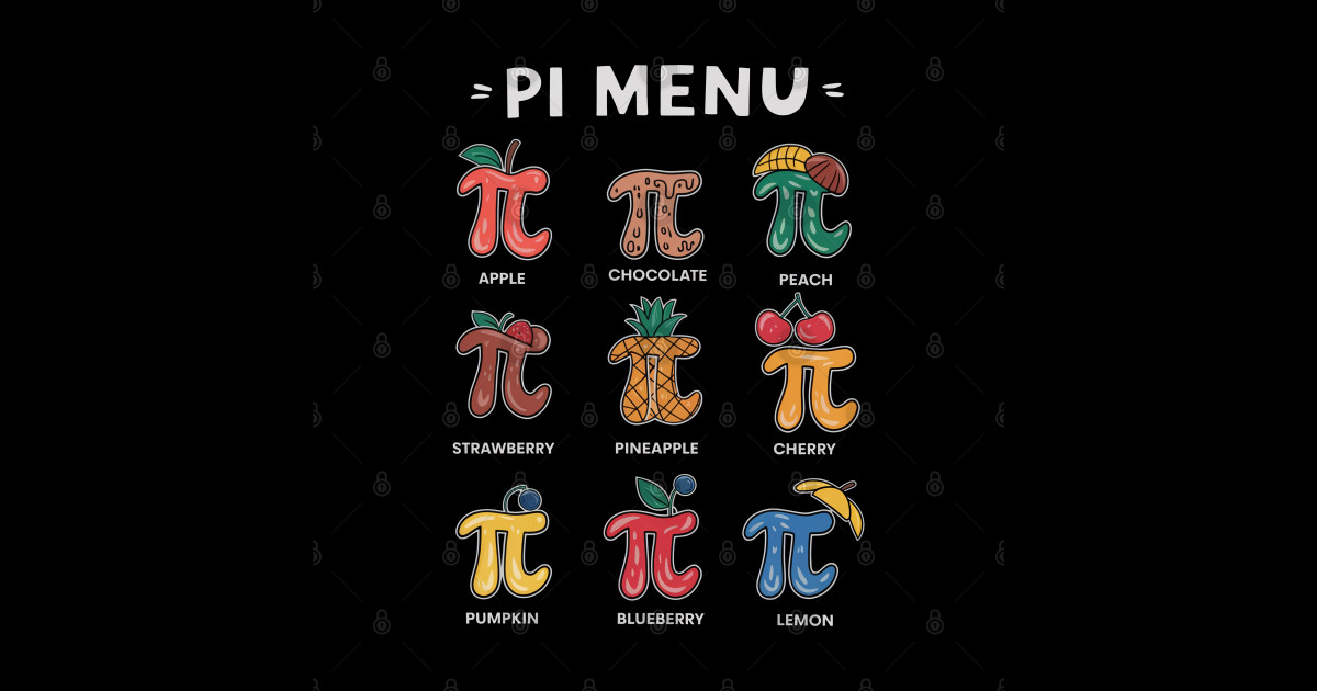 Pi Menu Funny Pi 3.14 Math Teacher Pie Menu Mathematics - Pi Menu ...
