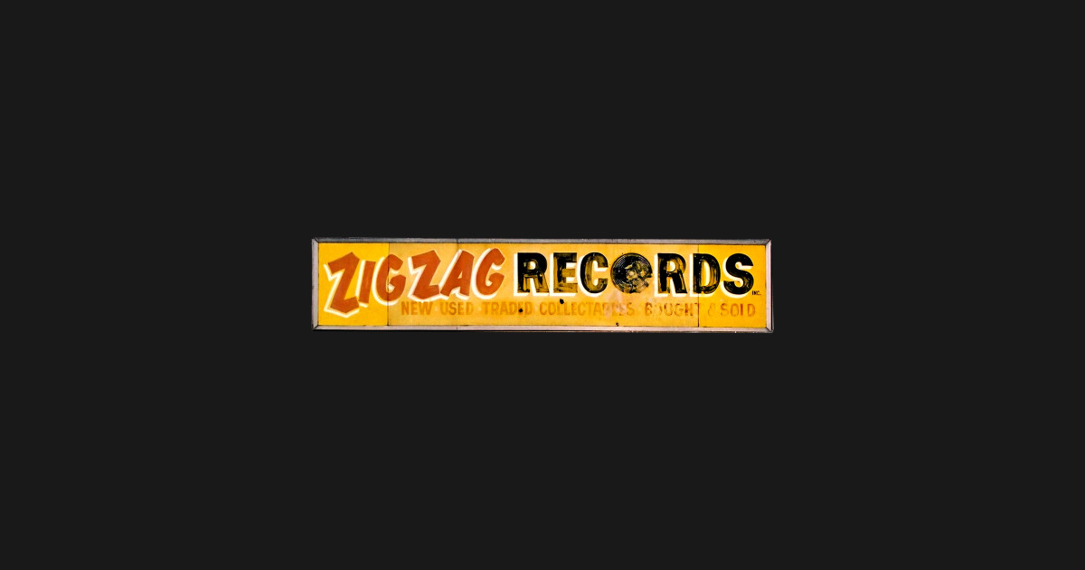 Zig Zag Records - Record Store - T-Shirt | TeePublic