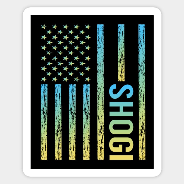 Gradient Flag 02 Shogi - Shogi - Sticker | TeePublic