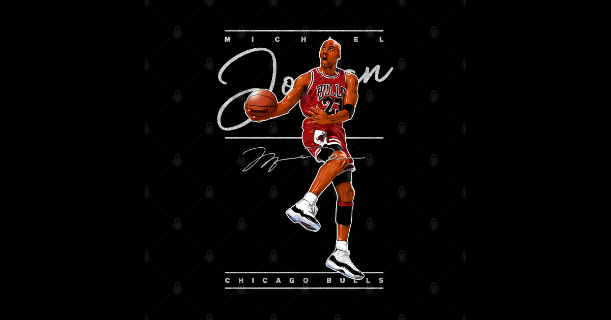Michael Jordan Signature! - Michael Jordan - Sticker | TeePublic