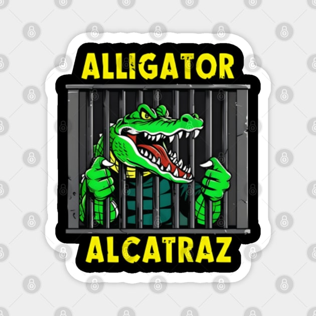 alligator alcatraz - Alligator Alcatraz - Magnet | TeePublic