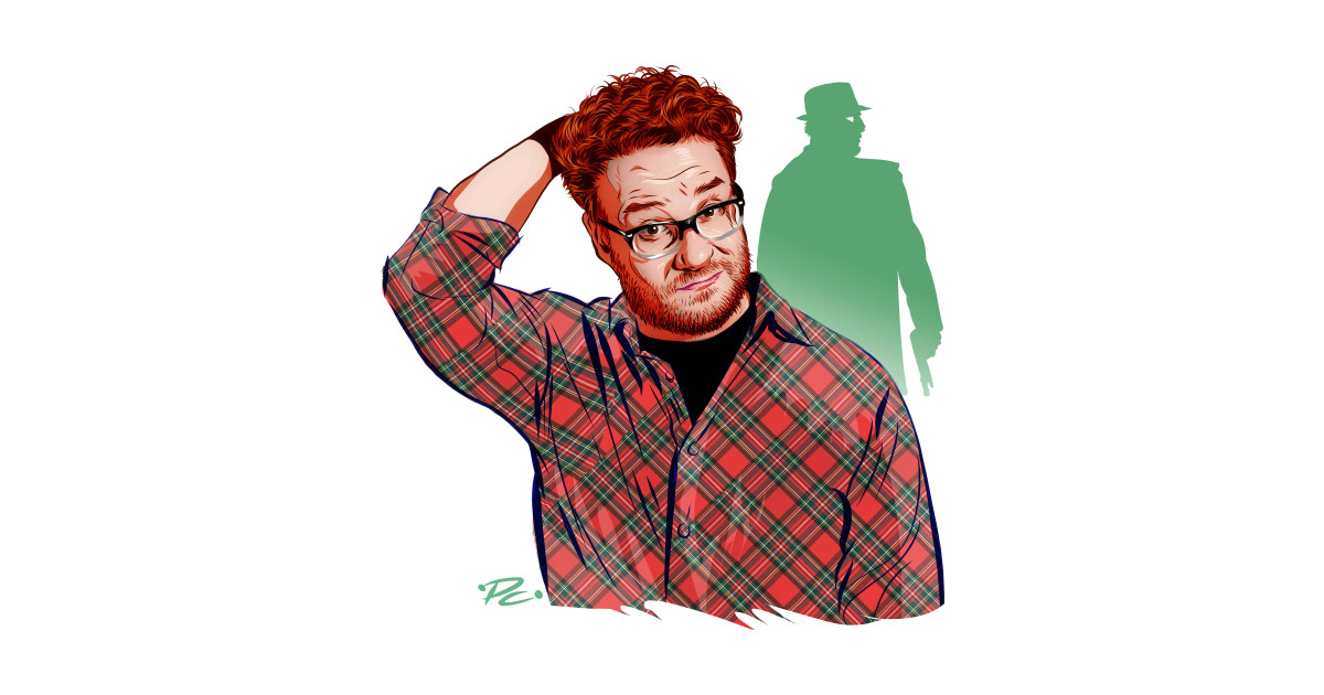 Seth Rogan - An illustration by Paul Cemmick - Seth Rogan - Crewneck ...
