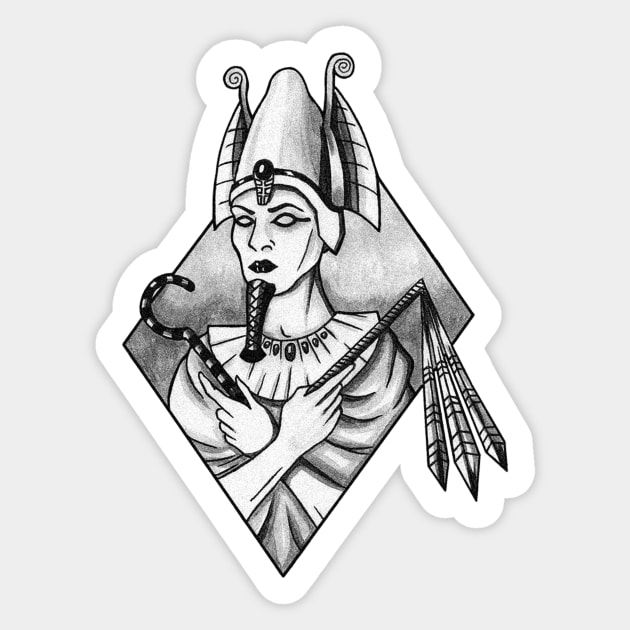 Osiris Egyptian God - Osiris - Sticker | TeePublic