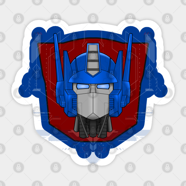 Optimus Prime Bust - Transformers Optimus Prime - Sticker | TeePublic