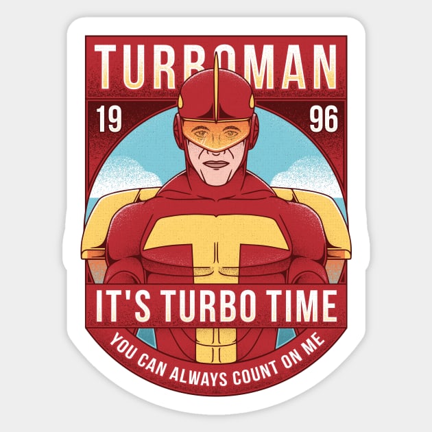 It's Turbo Time - Jingle All The Way - Sticker | TeePublic