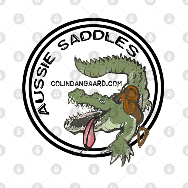 Colin Dangaard Aussie Saddles logo croc - Dangaard - T-Shirt | TeePublic