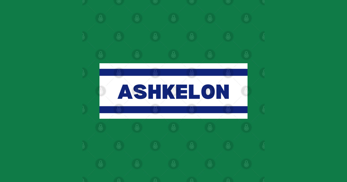 Ashkelon City in Israel Flag Colors - Israeli Flag - T-Shirt | TeePublic
