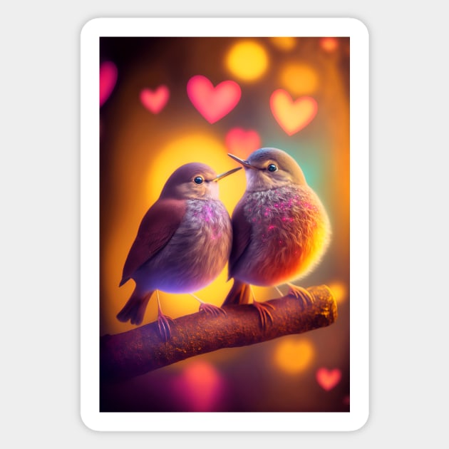 Love Birds 3 - Love Birds - Sticker | TeePublic
