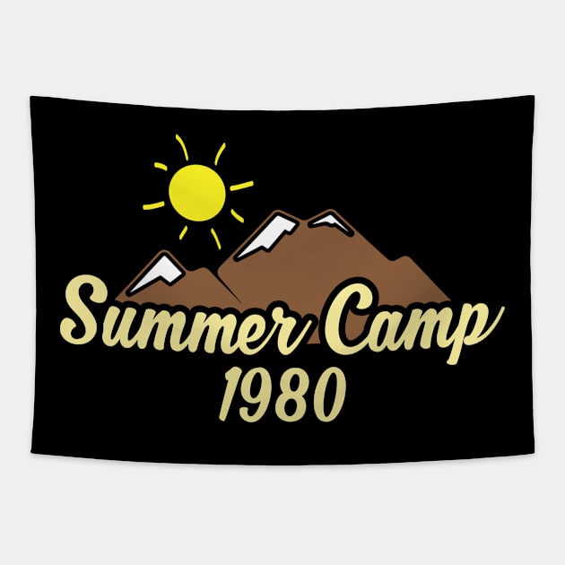 Summer Camp 1980s Vintage Retro 80s Campers 1980 Summer Tapestry