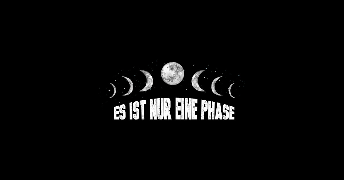 Phase Depression Moon Phase Mood Yoga Gift - Moon Phase - Sticker ...