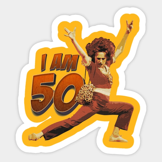 SNL 50 OLD - 80s Retro - Sticker | TeePublic