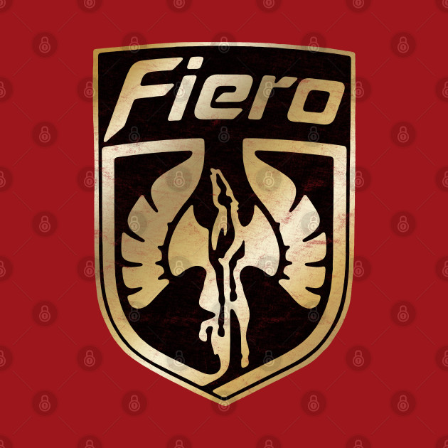 Gold Pontiac Fiero Logo - Fiero - Long Sleeve T-Shirt | TeePublic