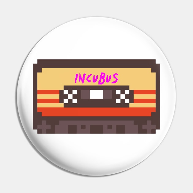 Incubus 8bit cassette - Incubus - Pin | TeePublic