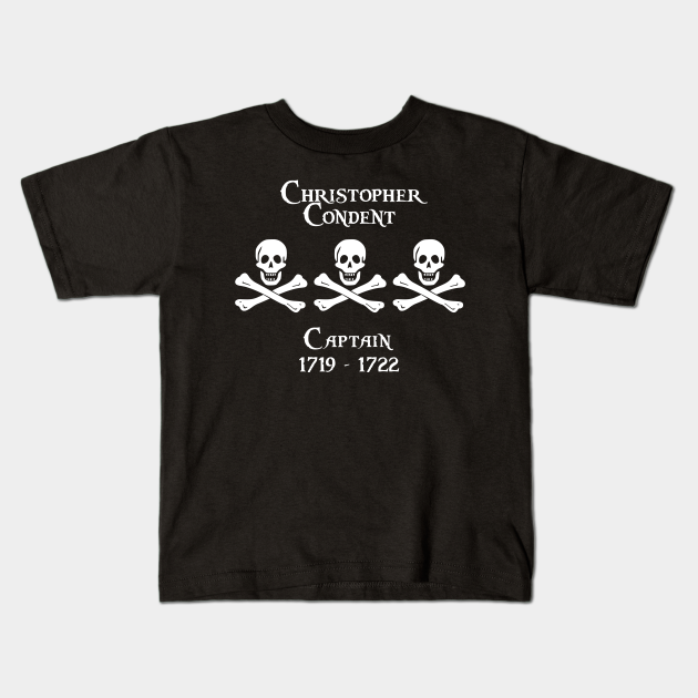Captain Christopher Condent - Pirate - Kids T-Shirt | TeePublic