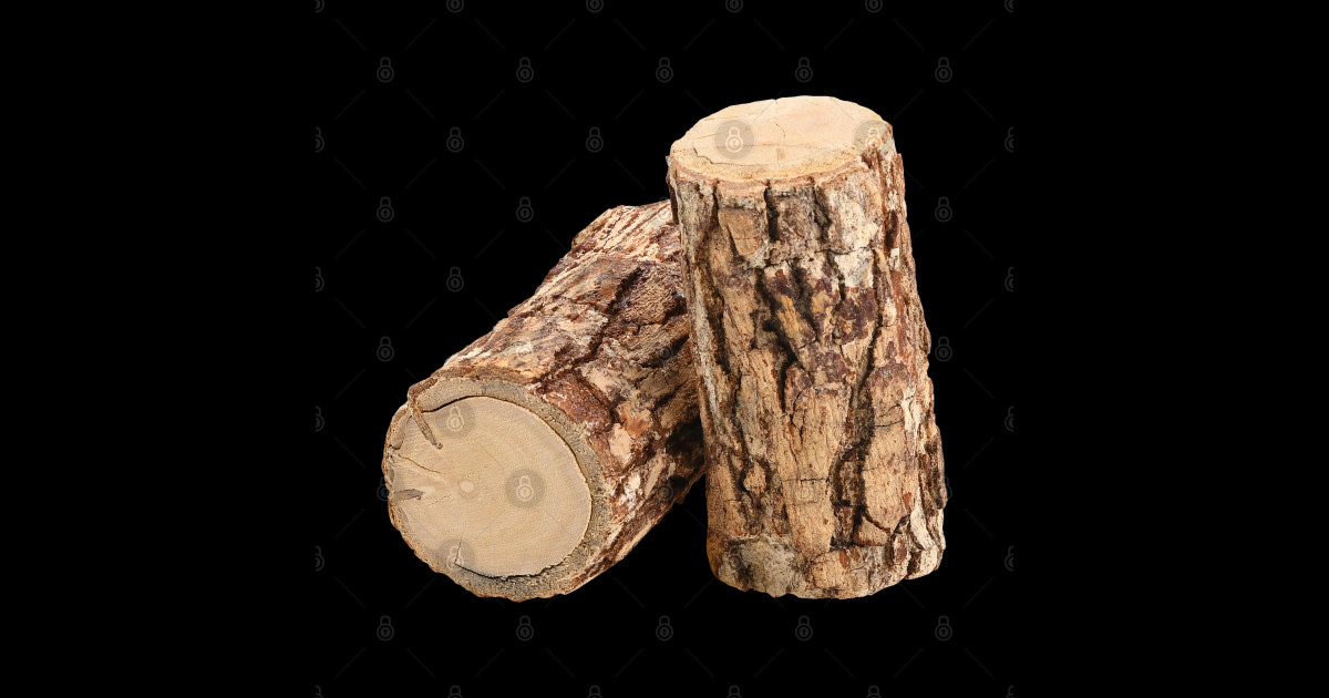 Realistic Rustic Wood Log Illustration - Vintage Wood Texture - Sticker ...