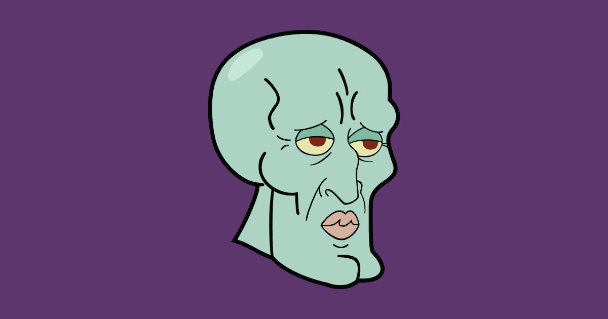 Handsome Squidward - Spongebob Squarepants - Kids T-Shirt | TeePublic