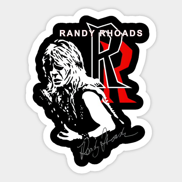 Randy Rhoads Autograph Ozzy Heavy Metal Rock Logo - Randy Rhoads ...