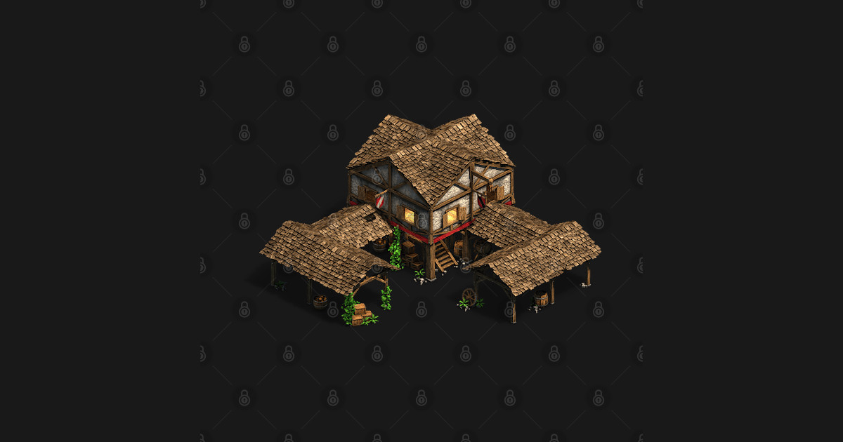 AoE - Town Center - Age Of Empires - T-Shirt | TeePublic