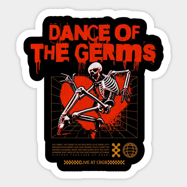 THE GERMS // LIVE POSTER - The Germs - Sticker | TeePublic