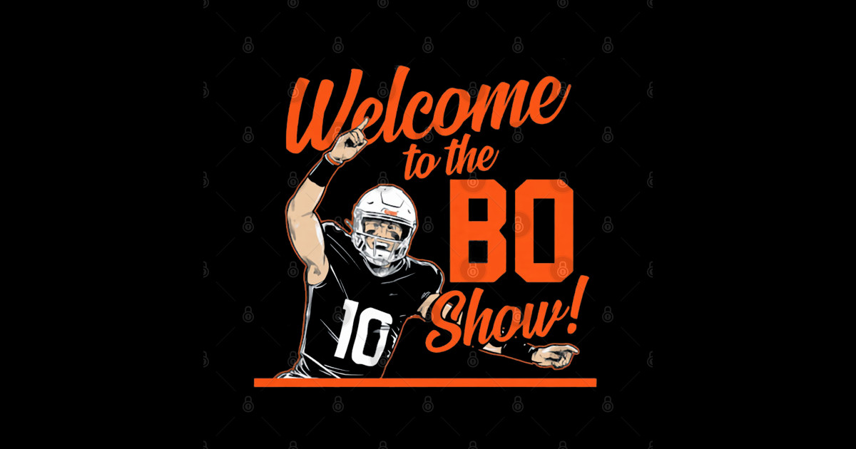 Bo Nix Welcome to the Bo Show - Bo Nix - Sticker | TeePublic