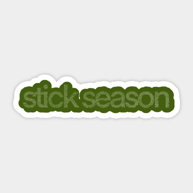 Stick Season Handwritten Lyrics - Stick Season - Sticker | TeePublic