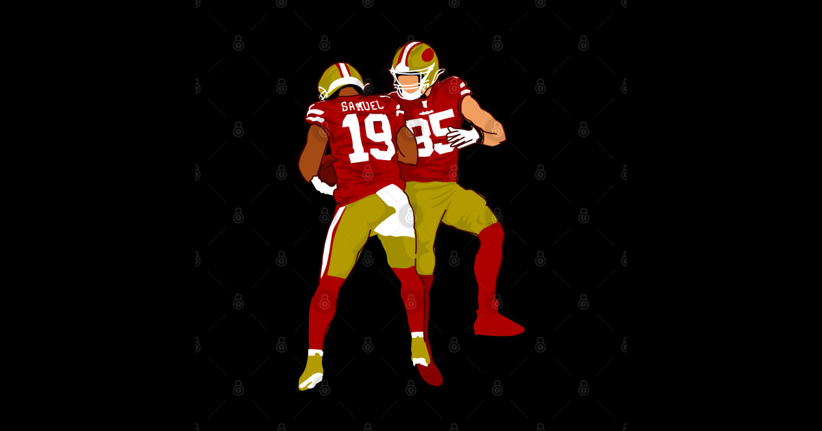 Deebo samuel x George kittle - George Kittle - Sticker | TeePublic