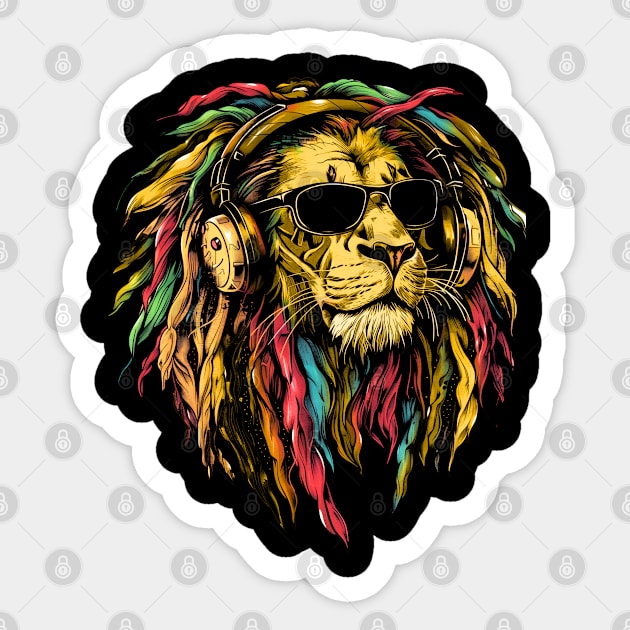 Cool Rasta Lion Reggae Jamaican Headphones - Rasta Reggae Lion ...