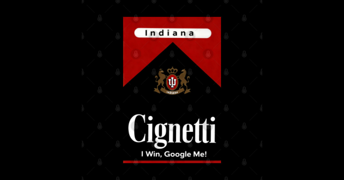 cignetti cigarettes style black - Cignetti - Sticker | TeePublic
